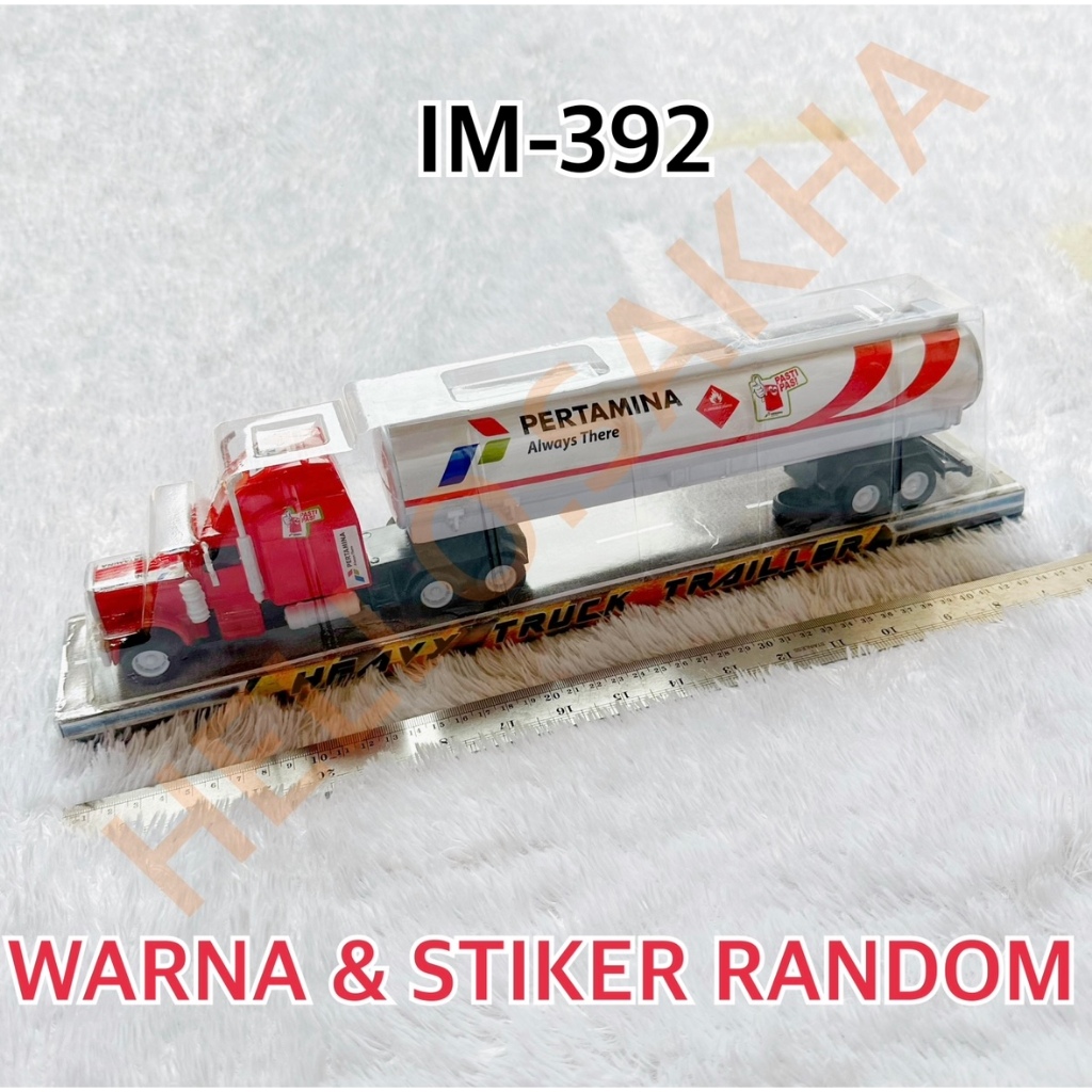 Jual MAINAN IM-392 TRUK TANKI PERTAMINA MINYAK TANGKI OIL KEMASAN MIKA ...