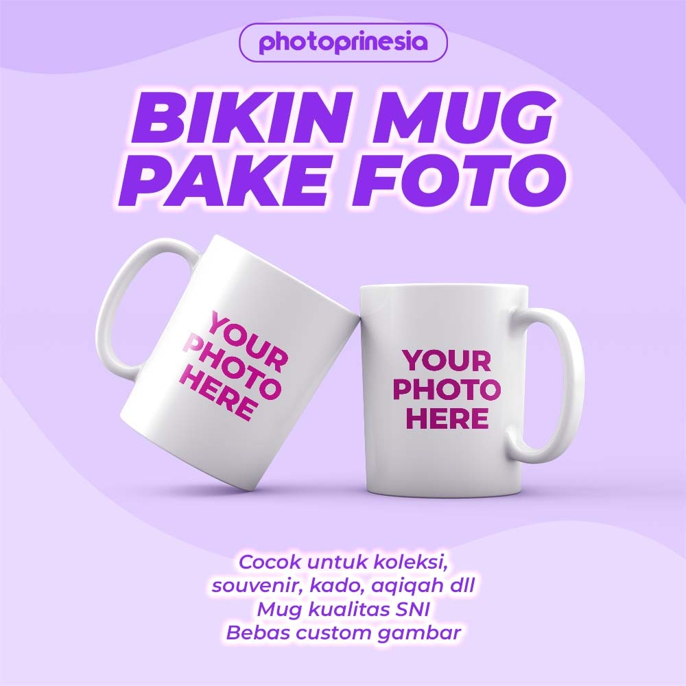 Jual MUG CUSTOM FOTO / GELAS CUSTOM BISA REQUEST NAMA LOGO DAN FOTO ...