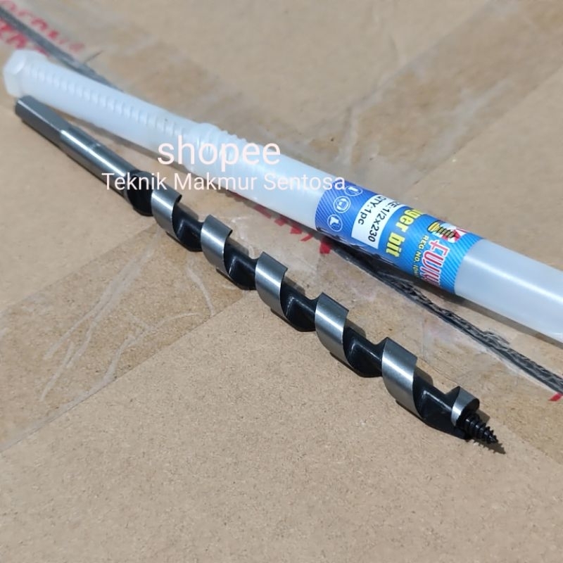 Jual Mata Bor Kayu Panjang Fujiyama 12 x 230 mm Auger Drill Bit 12mm ...