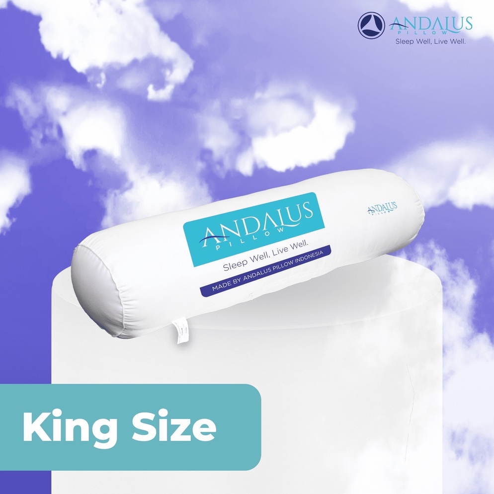 Jual Ready.. Guling Tidur Andalus King Size Zipper Adjustable Refilling ...