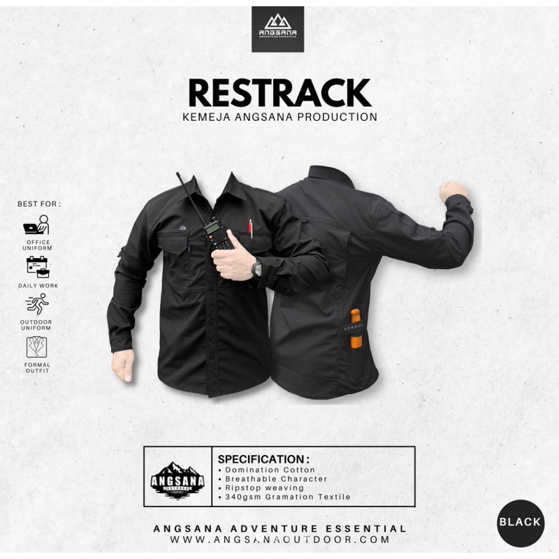 Jual kemeja pdl angsana restrack | Shopee Indonesia