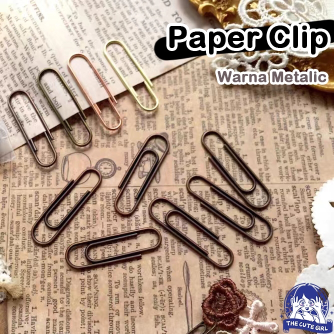 Jual Paper Clip Warna Metalic / warna macaron / Paper klip warna ...