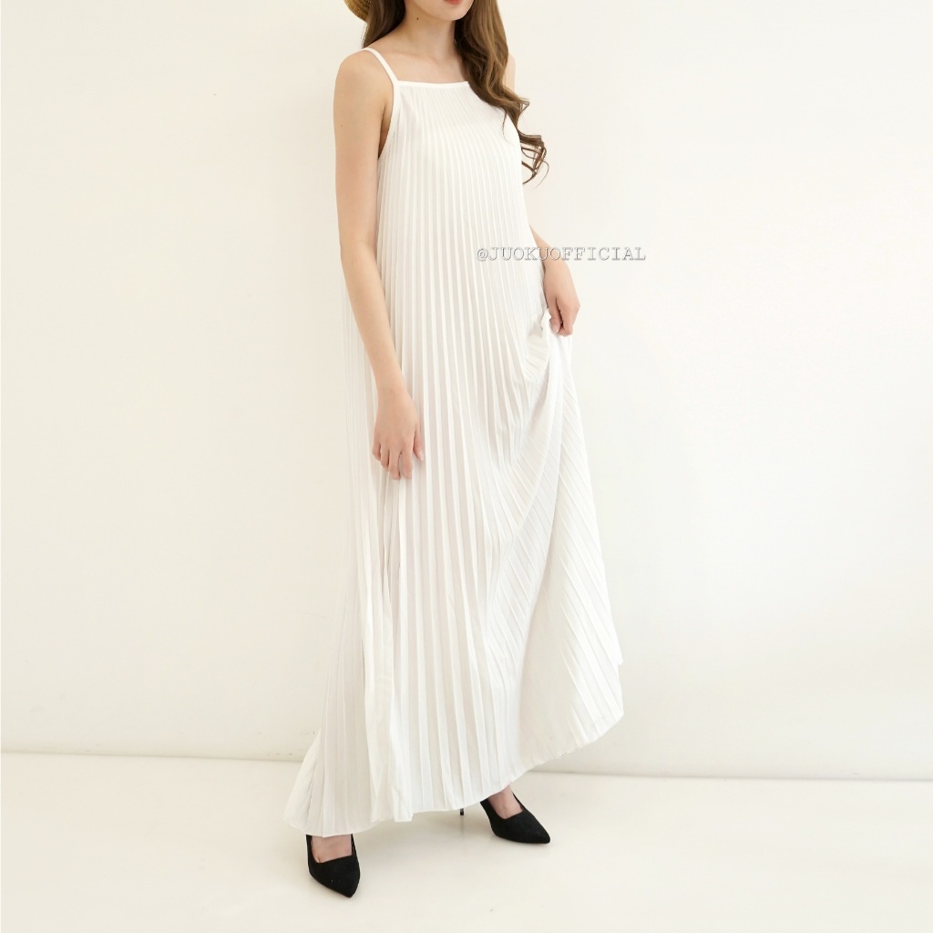 Jual Inner Dress Plisket Mayung / Dress Polos Plisket / Inner Plisket ...