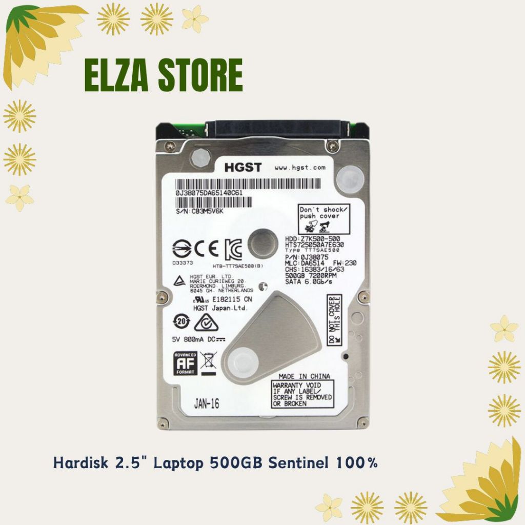 Jual Harddisk 2.5" Laptop 500GB Sentinel 100% HDD Hardisk | Shopee ...