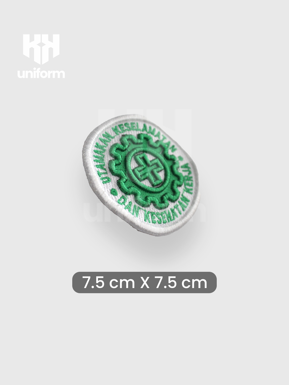 Jual LOGO K3 BULAT TIMBUL 3D, Emblem bordir/ patch - kk uniform ...