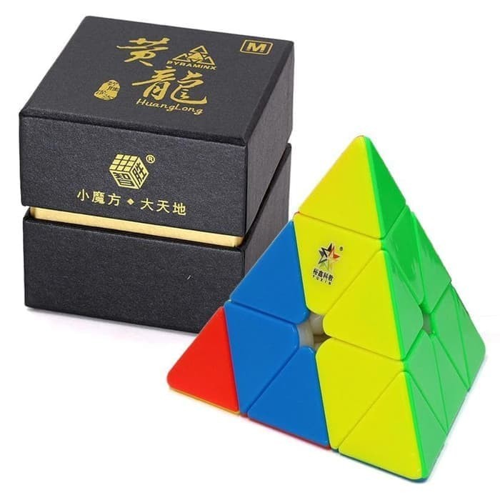 Jual Cube Pyraminx - Yuxin Huanglong Pyraminx M Stikerless Original ...