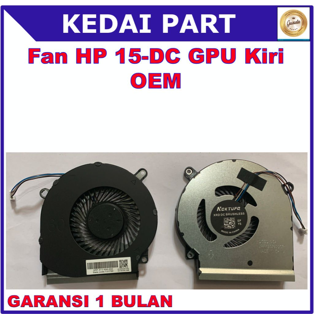 Jual Fan Hp Omen 15-DC 15-NR 15T-DC TPN-Q211 15DC 15NR GPU OEM | Shopee ...