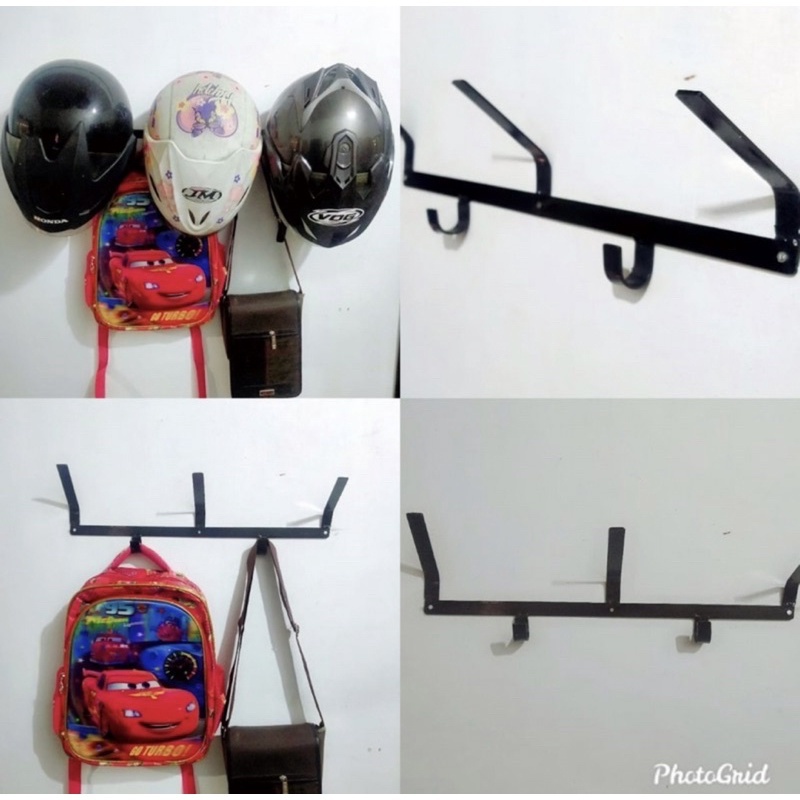 Jual Rak Helm Dinding | Hanger Helm Dinding | Shopee Indonesia
