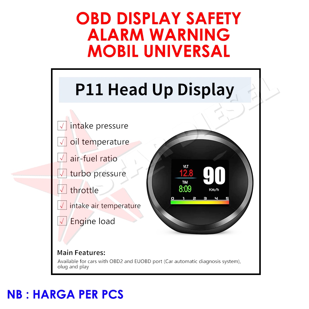 Jual LAYAR OBD TACHOMETER DIGITAL UNIVERSAL | Shopee Indonesia