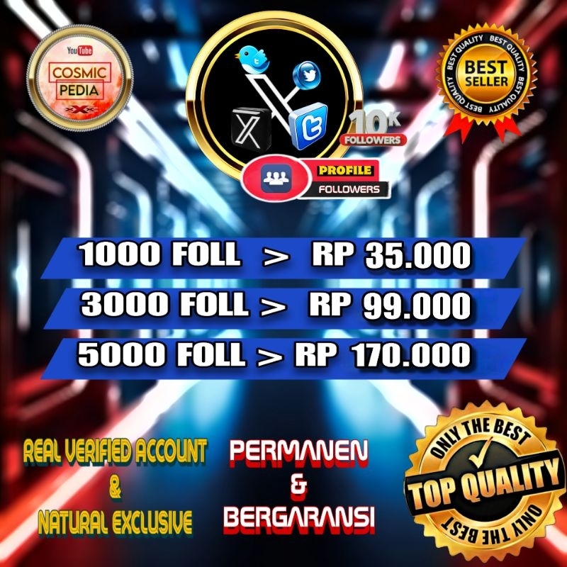 Jual [PROMO] Follower Twitter Real HQ - Natural Premium - Best Quality ...