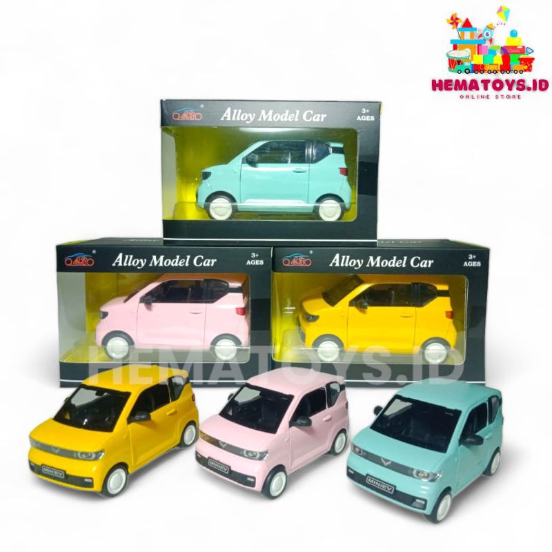 Jual Diecast Wuling Mini EV 1:30 Miniatur Mobil Listrik Pajangan ...