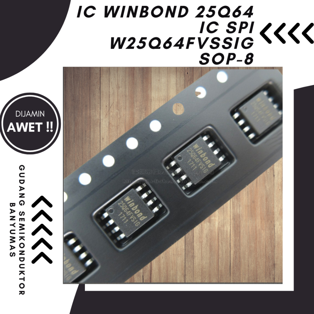 Jual Ic Winbond 25q64 Eprom W25q64fvsig Sop8 Shopee Indonesia