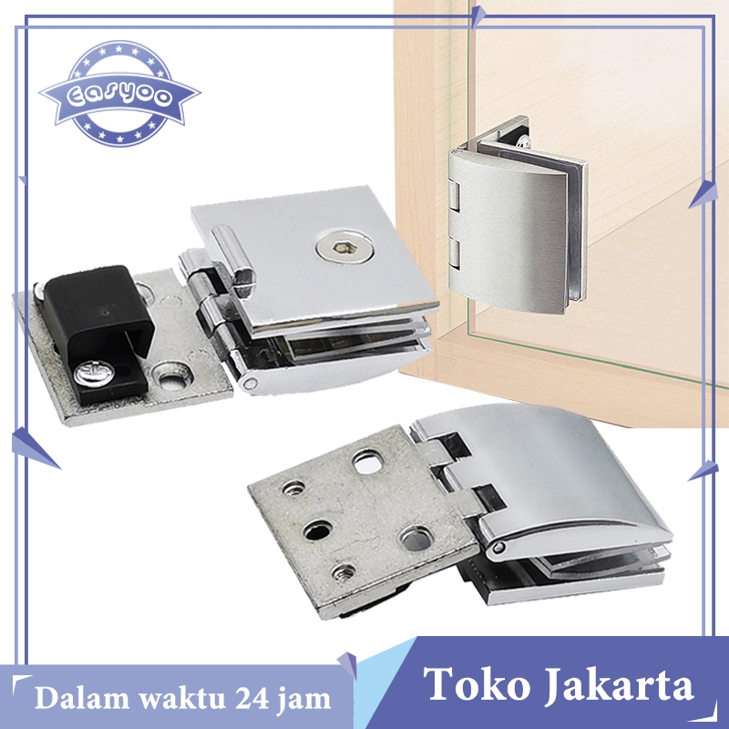 Jual Engsel Kaca Showcase Samping 90 Degree Glass Cabinet Side Hinge ...