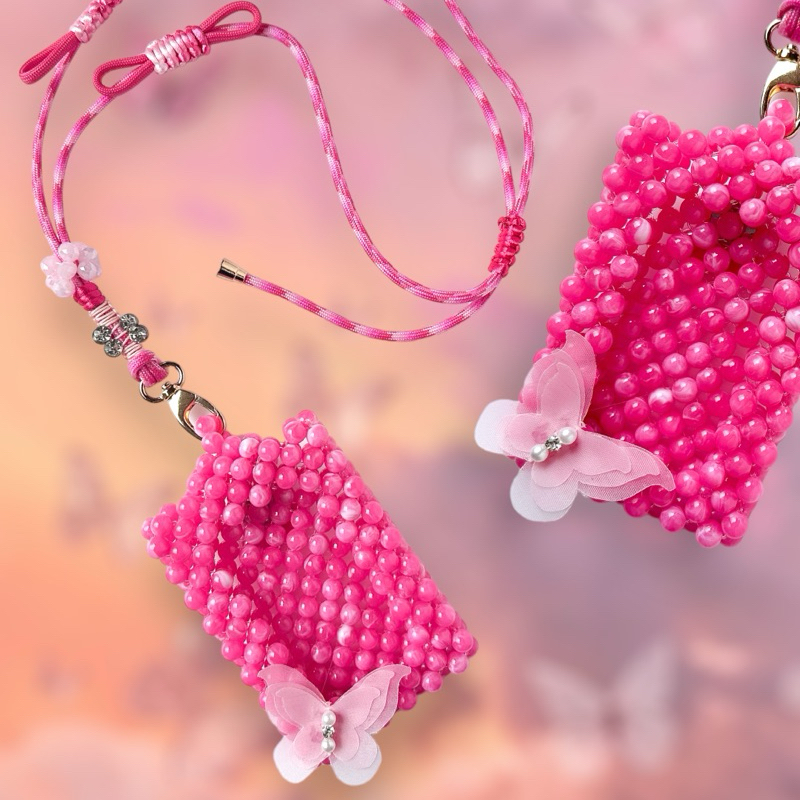 Jual Lanyard Id Card Manik Paracord Pinky Butterfly / Lanyard Idcard ...