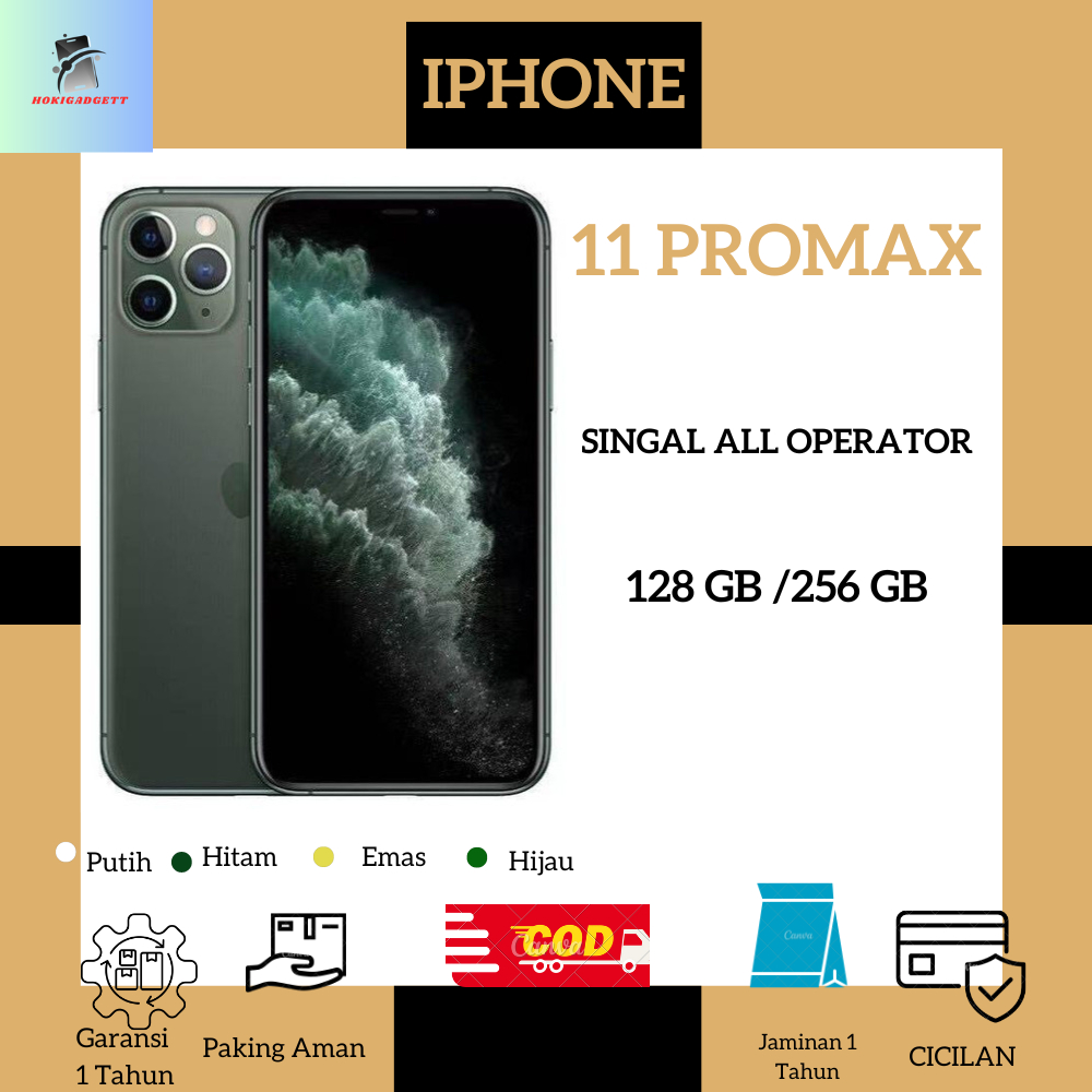 Jual IPHONE 11 Pro 11PRO Max 128GB, 256 GB, 512GB Termurah Original & | Shopee Indonesia