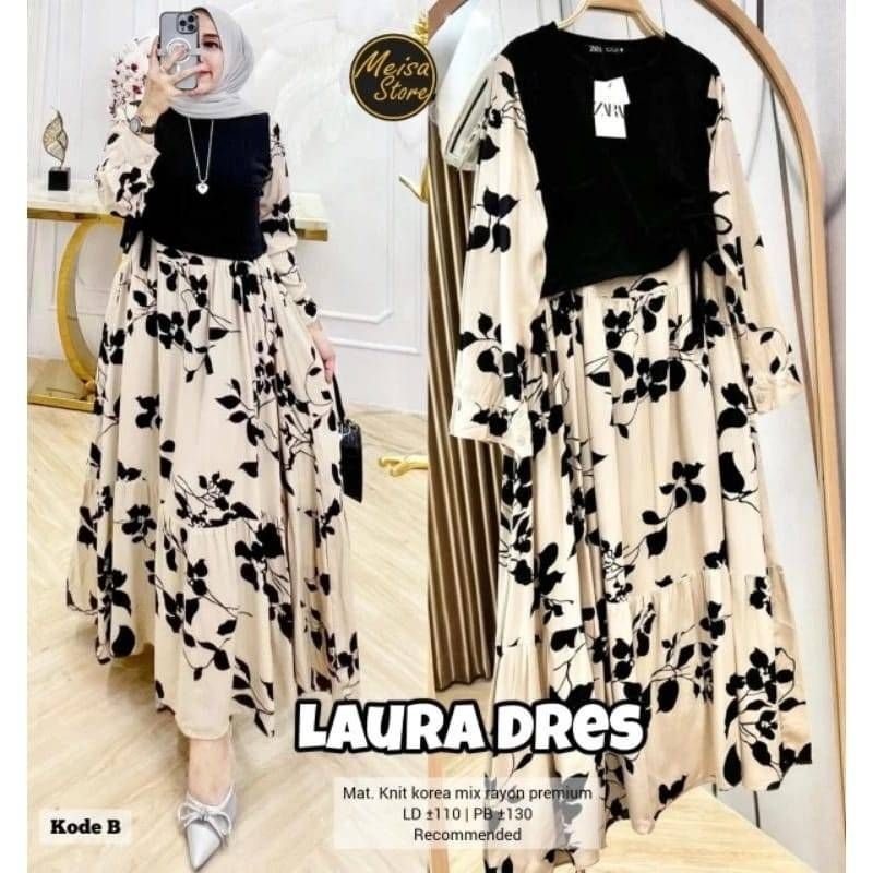 Jual LAURA DRESS LABEL JASMIME | Shopee Indonesia