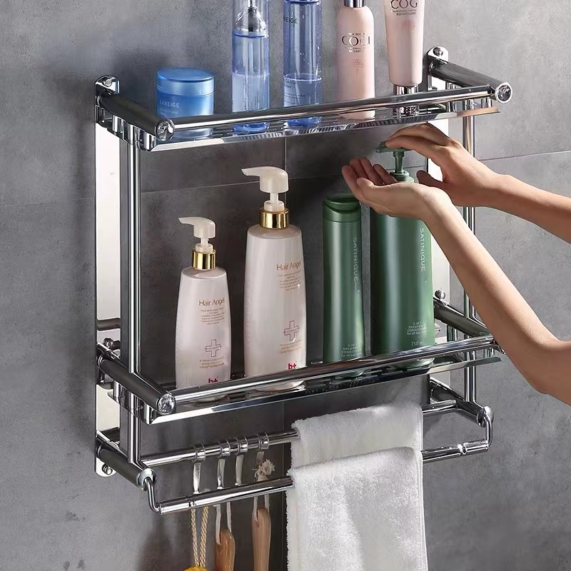 Jual Rak Sabun Kamar Mandi Rak Handuk Gantungan Dinding Stainless Steel ...