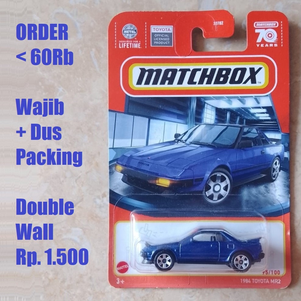 Jual Matchbox 1984 Toyota MR2 Biru (2023) | Shopee Indonesia