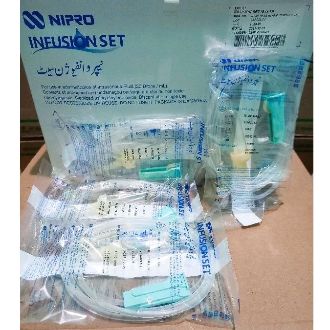 Jual Infuset Infusion Set Dewasa Type-Y Nipro Box isi 50 | Shopee Indonesia