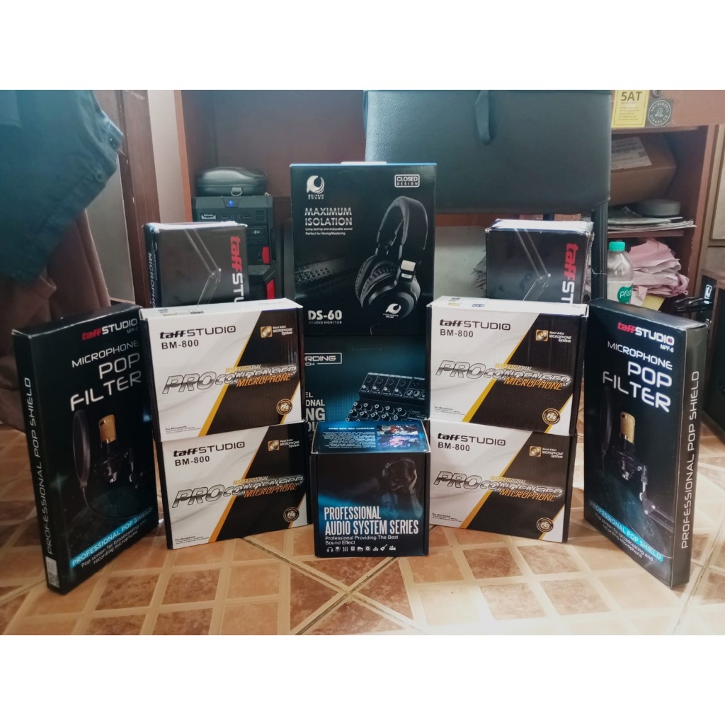 Jual Paket podcast 4 orang mixer Recording tech Elegant 6 | Shopee ...