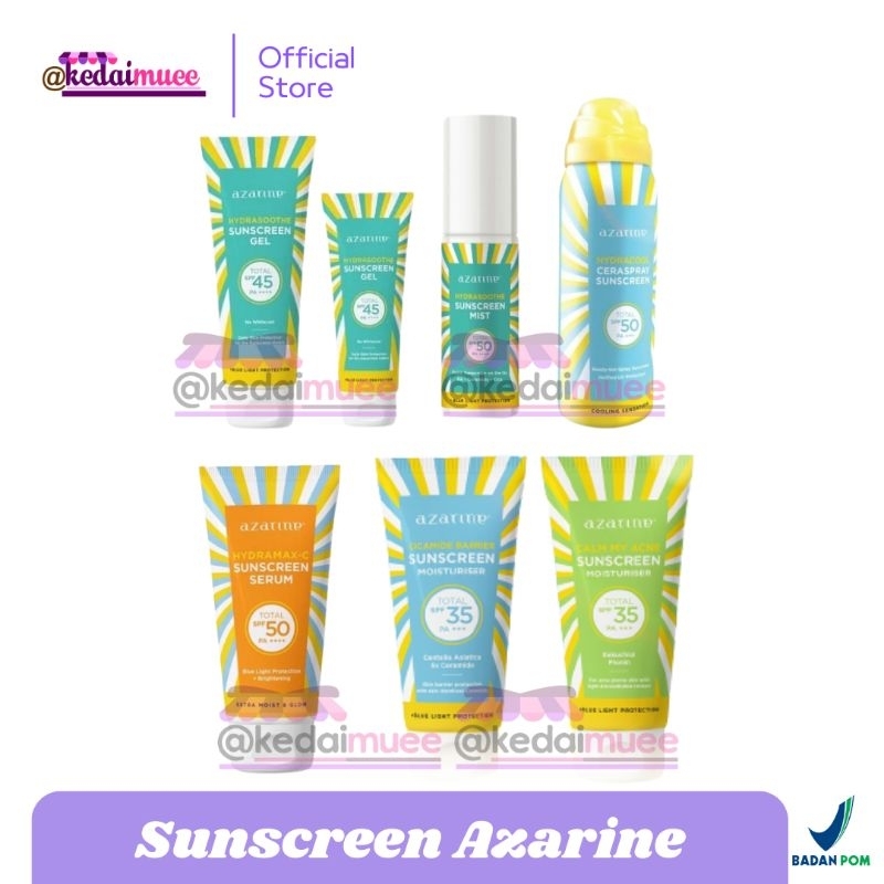 Jual AZARINE SUNSCREEN GEL SPF 45PA++++ 50ML | Shopee Indonesia