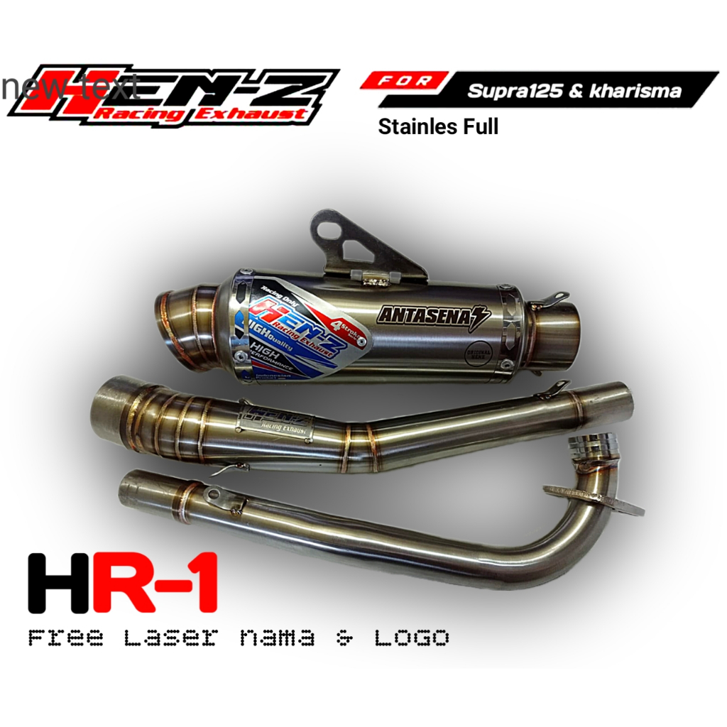 Jual Knalpot Samping Footstep standar Jupiter-z HR-1 & HR-2 Henz Racing ...
