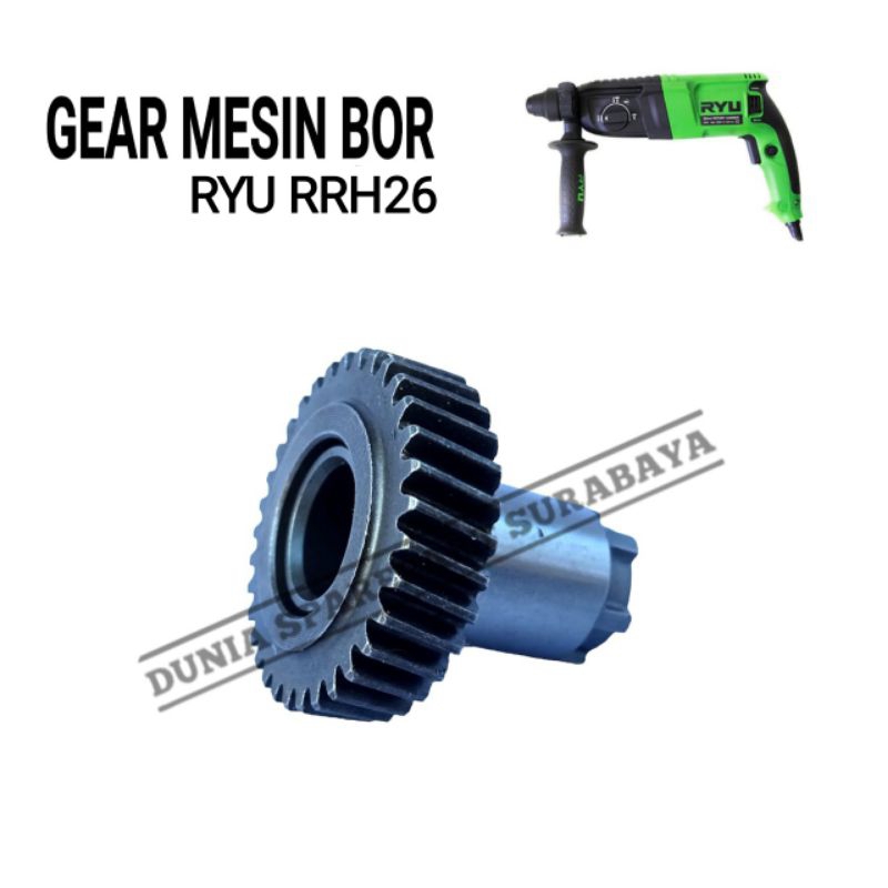Jual Helical Gear Mesin Bor Rotary Hammer RYU RRH26 / Gigi Nanas Bor 3 ...
