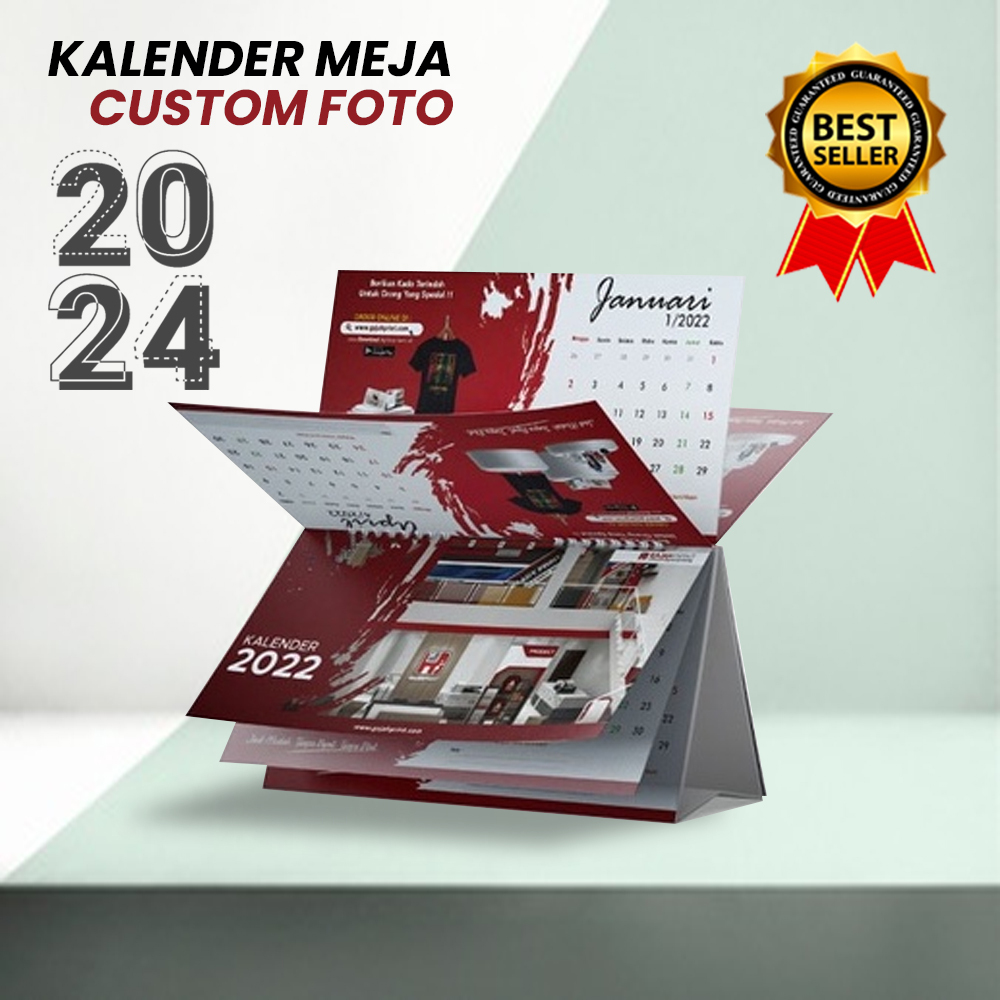 Jual KALENDER MEJA 2025 / KALENDER DUDUK A5 CUSTOM FOTO TANPA MINIMAL ...