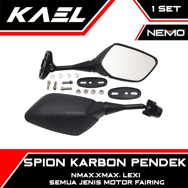 Jual Spion Carbon Pendek X MAX & R15 R25 & CBR 150 250 R & NMAX & Lexi ...