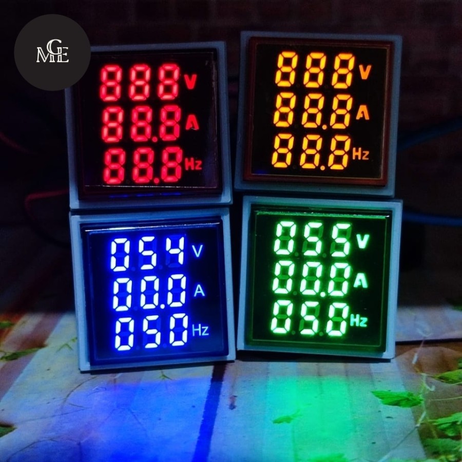 Jual Pilot lampu indikator voltmeter amperemeter volt ampere hz meter v ...