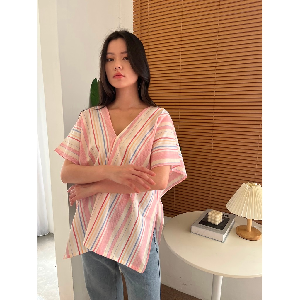 Jual NYLA - Ellen Stripes | Shopee Indonesia