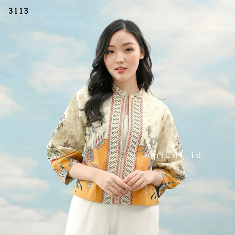 Jual Bomber jaket Batik modern cewek murah / batik kantor wanita ...