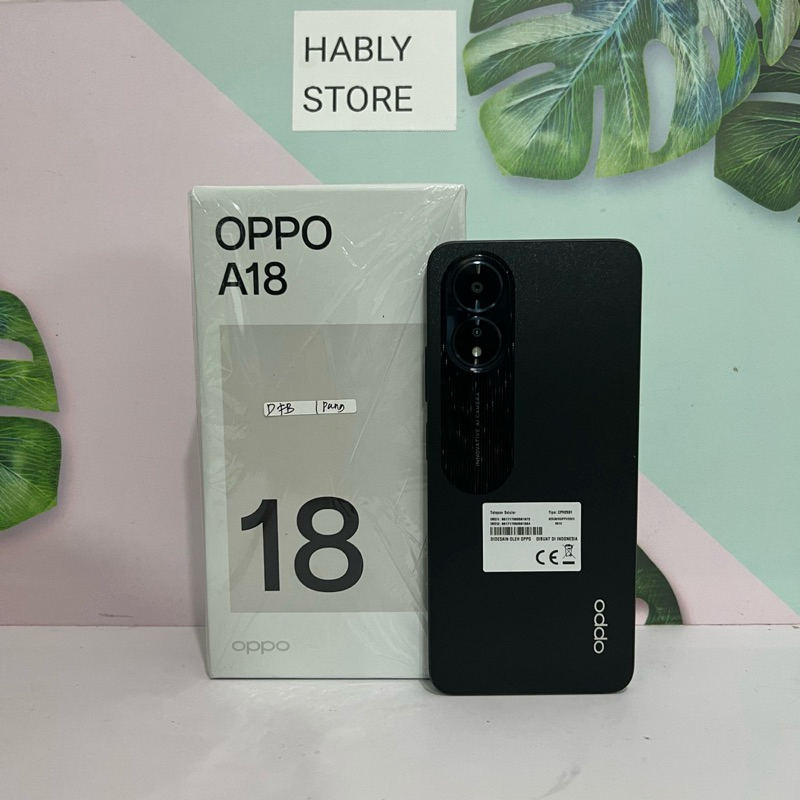 Jual OPPO A18 4/128GB SECOND FULLSET | Shopee Indonesia