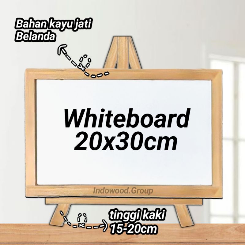 Jual Papan Tulis Whiteboard 20x30cm + Stand | Papan Tulis Spidol ...