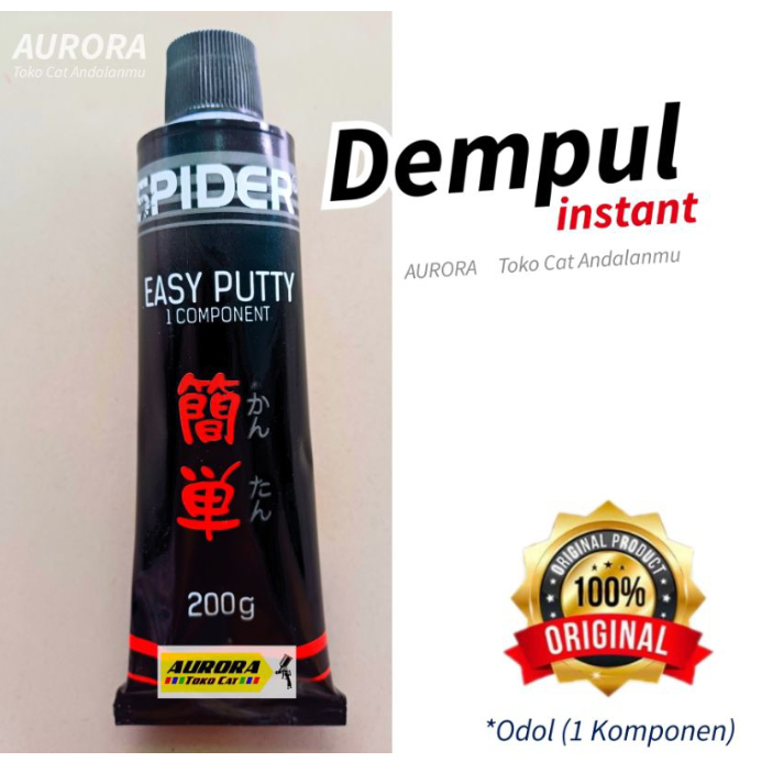 Jual Dempul Instant SPIDER Easy Putty 1 Komponen Odol | Shopee Indonesia