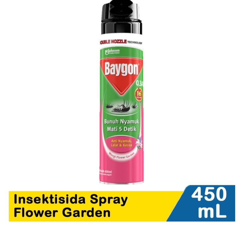 Jual BAYGON INSEKTISIDA SPRAY FLOWER GARDEN 450 ML | Shopee Indonesia