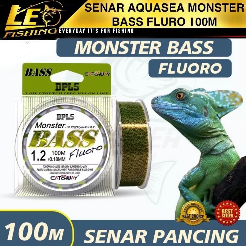Jual SENAR AQUASEA MONSTER BASS FLURO 100M (HIJAU LUMUT) SENAR PANCING ...
