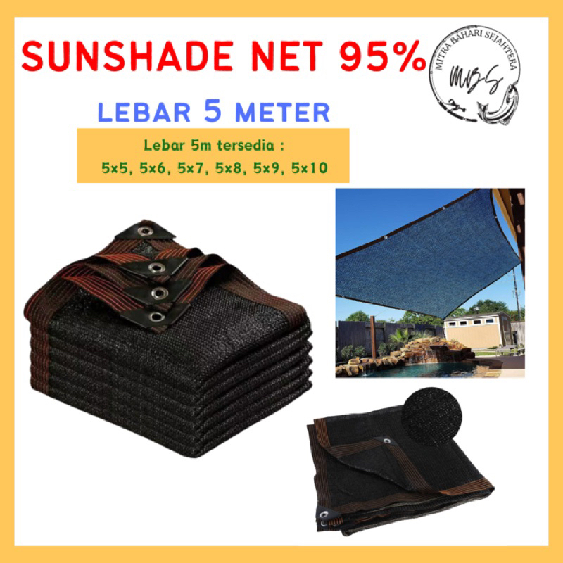Jual JARING PARANET TERPAL 95 % | SUNSHADE NET | DENGAN LIS DAN MATA ...