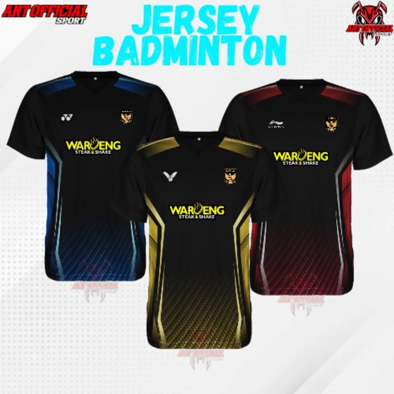Jual KBWS - KAOS BADMINTON BAJU BULUTANGKIS WAROENG STEAK SABLON DTF ...