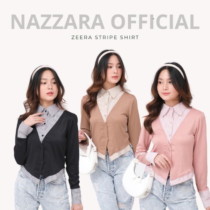 Jual Zeera stripe knit top / Baju atasan knit wanita korean terbaru ...