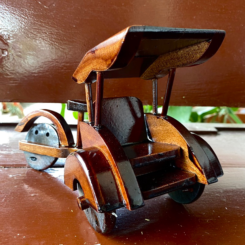 Jual Miniatur Becak Kayu Pajangan Dekorasi Vintage Estetik | Shopee ...