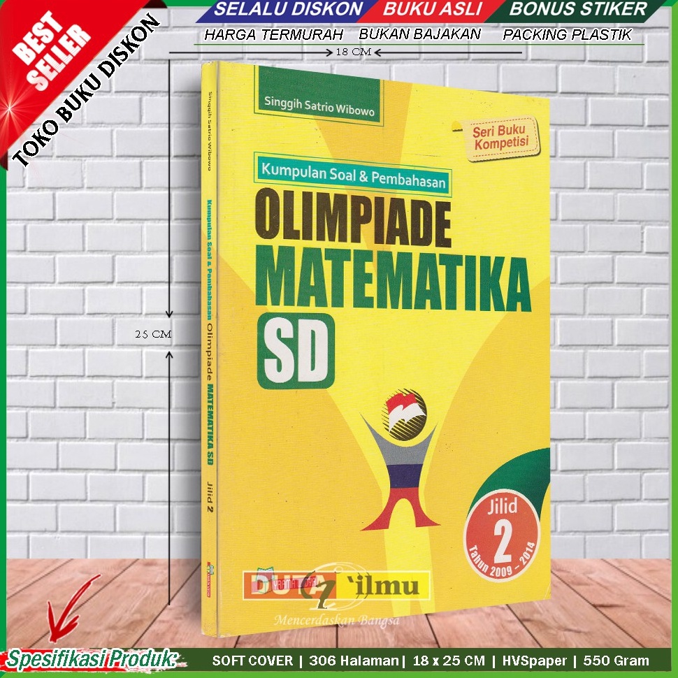 Jual Kode COS778 OLIMPIADE MATEMATIKA SD Kumpulan Soal & Pembahasan JILID 2 | Shopee Indonesia