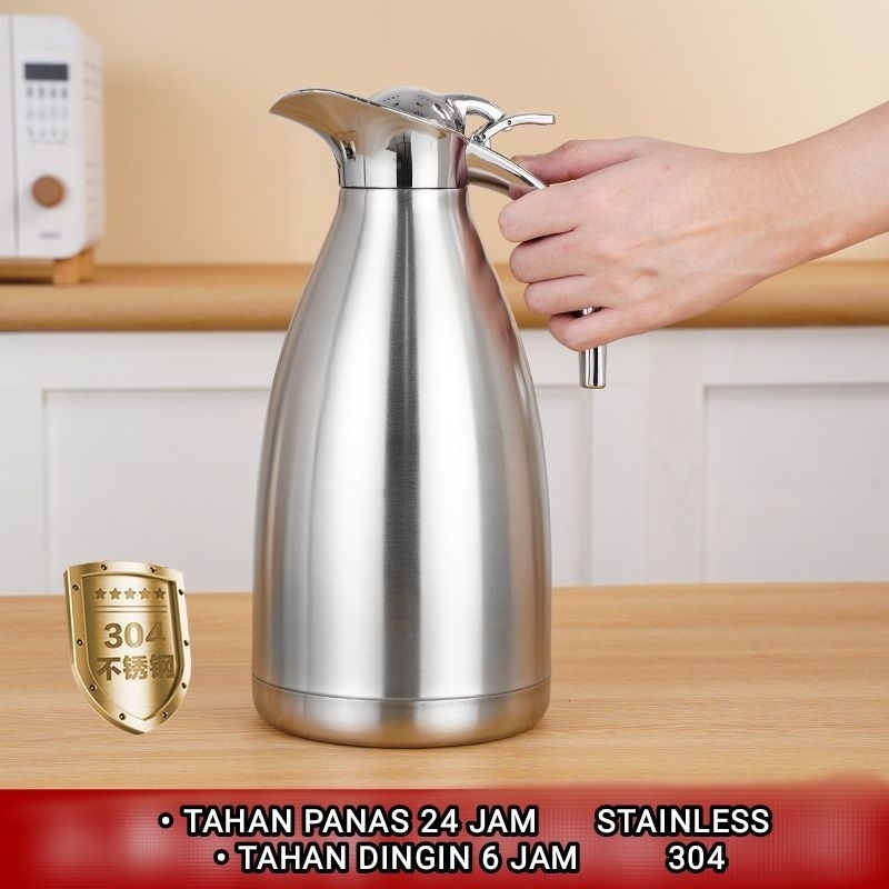 Jual Vacuum Jug/Carafe Termos Air Teh-Kopi Tahan Panas dan Dingin1.5L ...