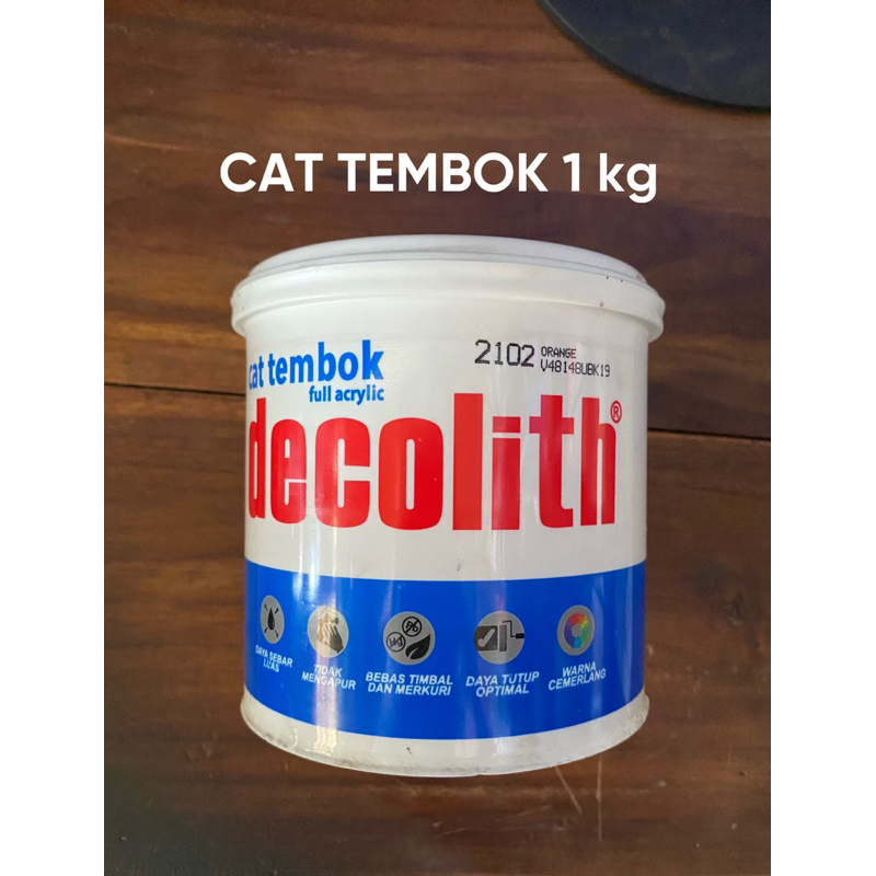 Jual Cat Tembok Decolith 1 kg | Shopee Indonesia