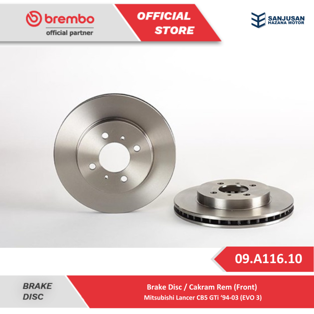 Jual Brake Disc Front / Piringan Rem Depan Brembo LANCER CB5 GTi (Evo3 ...