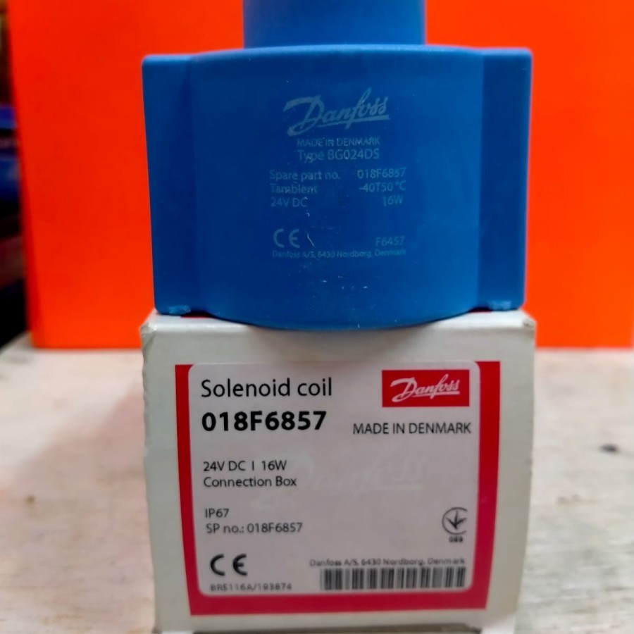 Jual Solenoid Coil 24 Vdc 018F6857 Danfoss 16 Watt | Shopee Indonesia
