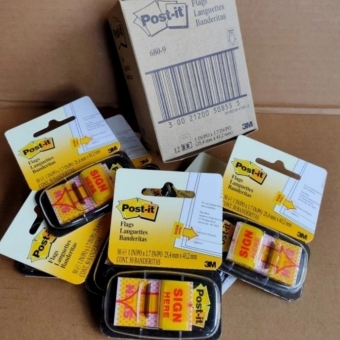 Jual Post IT SiGN HERE 3 M 680 9 - Harga perpack Isi 12 pcs | Shopee ...