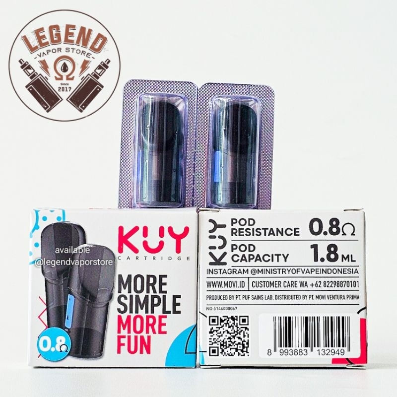 Jual CARTRIDGE KUY V3 AUTHENTIC (HARGA SATUAN) | Shopee Indonesia