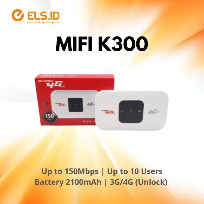 Jual MIFI K300 3G/4G (Unlock) Up to 150Mbps | Shopee Indonesia
