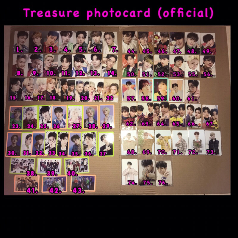 Jual (part 1) TREASURE PHOTOCARD OFFICIAL | Shopee Indonesia